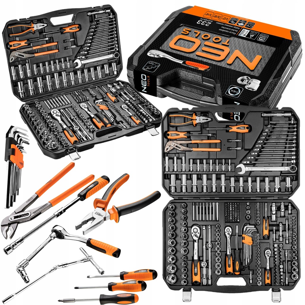Zestaw kluczy nasadowych NEO Tools 08-681 233 el. - 12689137216 - oficjalne archiwum Allegro