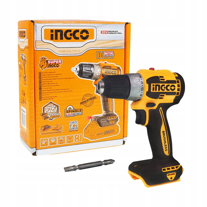 Wiertarko Wkrętarka Akumulatorowa INGCO 20V Silnik Bezszczotkowy ...