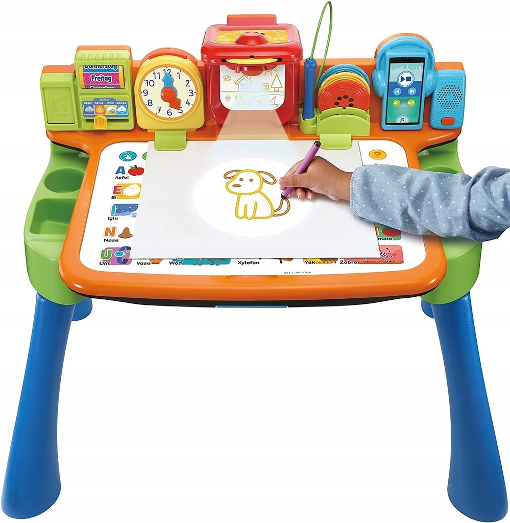 Stolik vTech Magiczne biurko 5w1 litery rysunki - 11981820128 ...