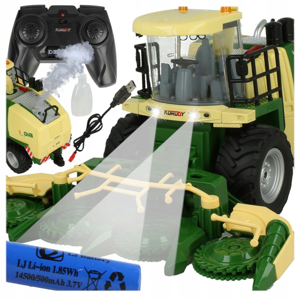 DUŻY KOMBAJN Traktor ZDALNIE STEROWANY Pilot R/C Puszcza DYM Świeci A - 16441411172 - oficjalne ...
