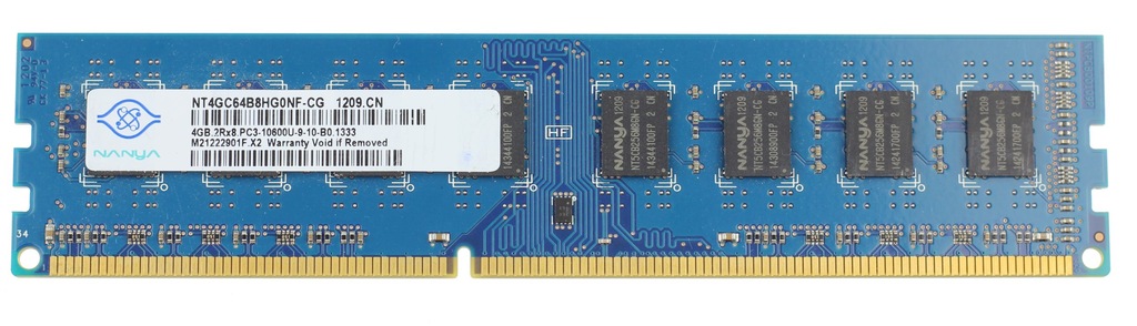 4GB 1333MHz DDR3 NANYA 2Rx8 PC3-10600U 9-10-B0 FV - 7738960698 - oficjalne archiwum Allegro