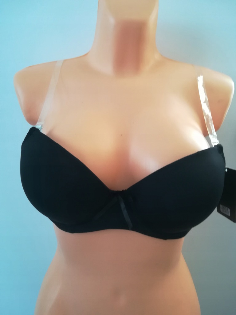 Biustonosz stanik 85B PUSH UP czarny (S98) - 13093732334 - oficjalne archiwum Allegro