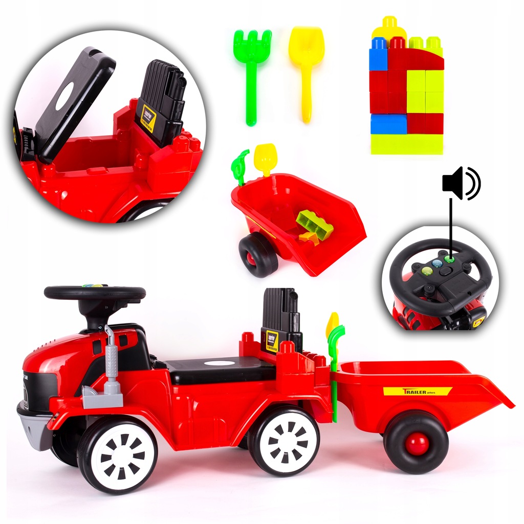 Купить ДЕТСКИЙ ТРАКТОР С ПРИЦЕПОМ +20 БЛОКОВ: отзывы, фото и характеристики на Aredi.ru ...