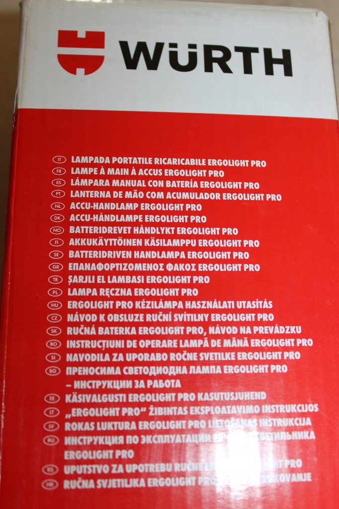 WURTH LED LAMPA LATARKA ERGOLIGHT AKUMULATOR - 8030956928 - oficjalne ...
