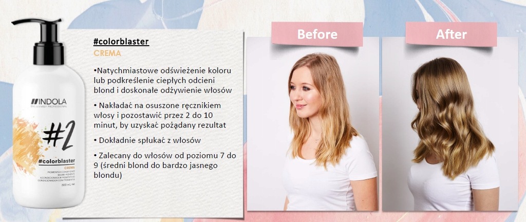 INDOLA COLOR BLASTER, ODŻYWKA KOLORYZUJĄCA- CREMA - 7596447224 ...