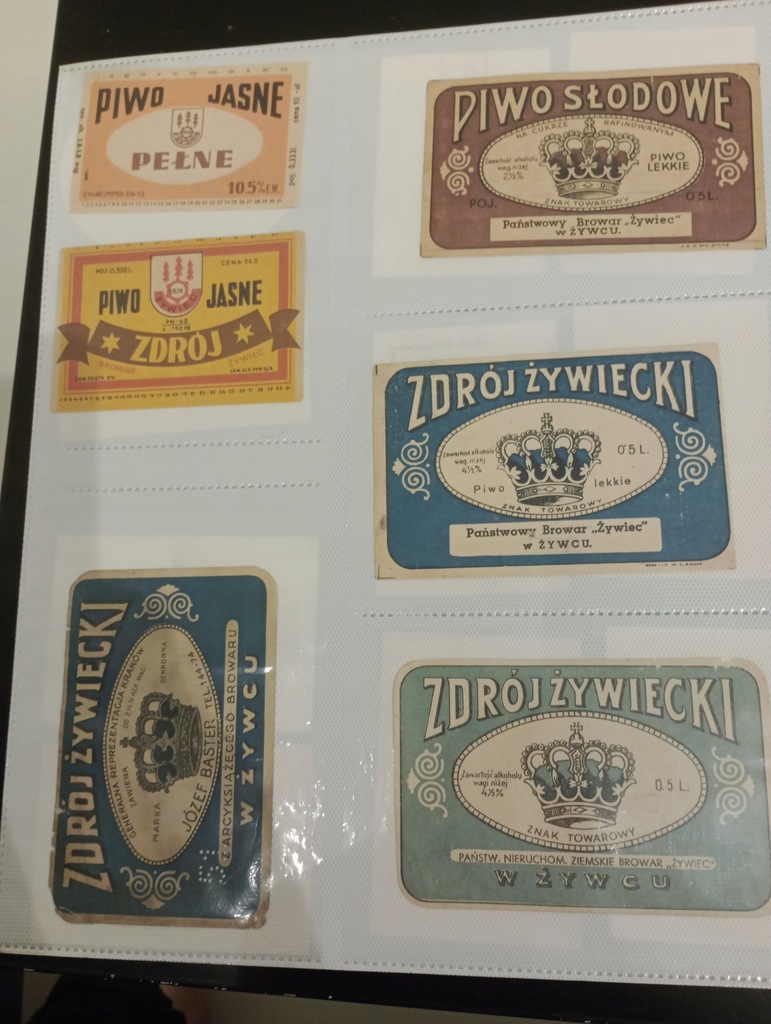 Browar żywiec etykiety - 15312310947 - oficjalne archiwum Allegro