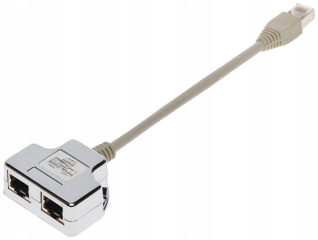Adapter AD-UTP 2x RJ45 / 1x RJ45 - 8458820758 - oficjalne archiwum Allegro