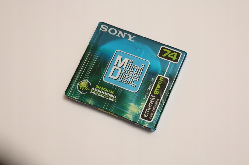 Minidisc mini disc SONY EMERALD GREEN 74 - 12835722398 - oficjalne ...