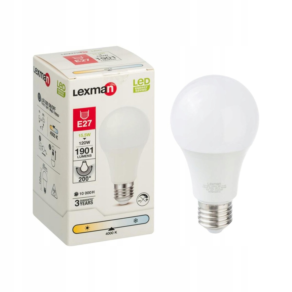 Żarówka LED E27 (230 V) 18W LEXMAN - 7556703295 - oficjalne archiwum ...