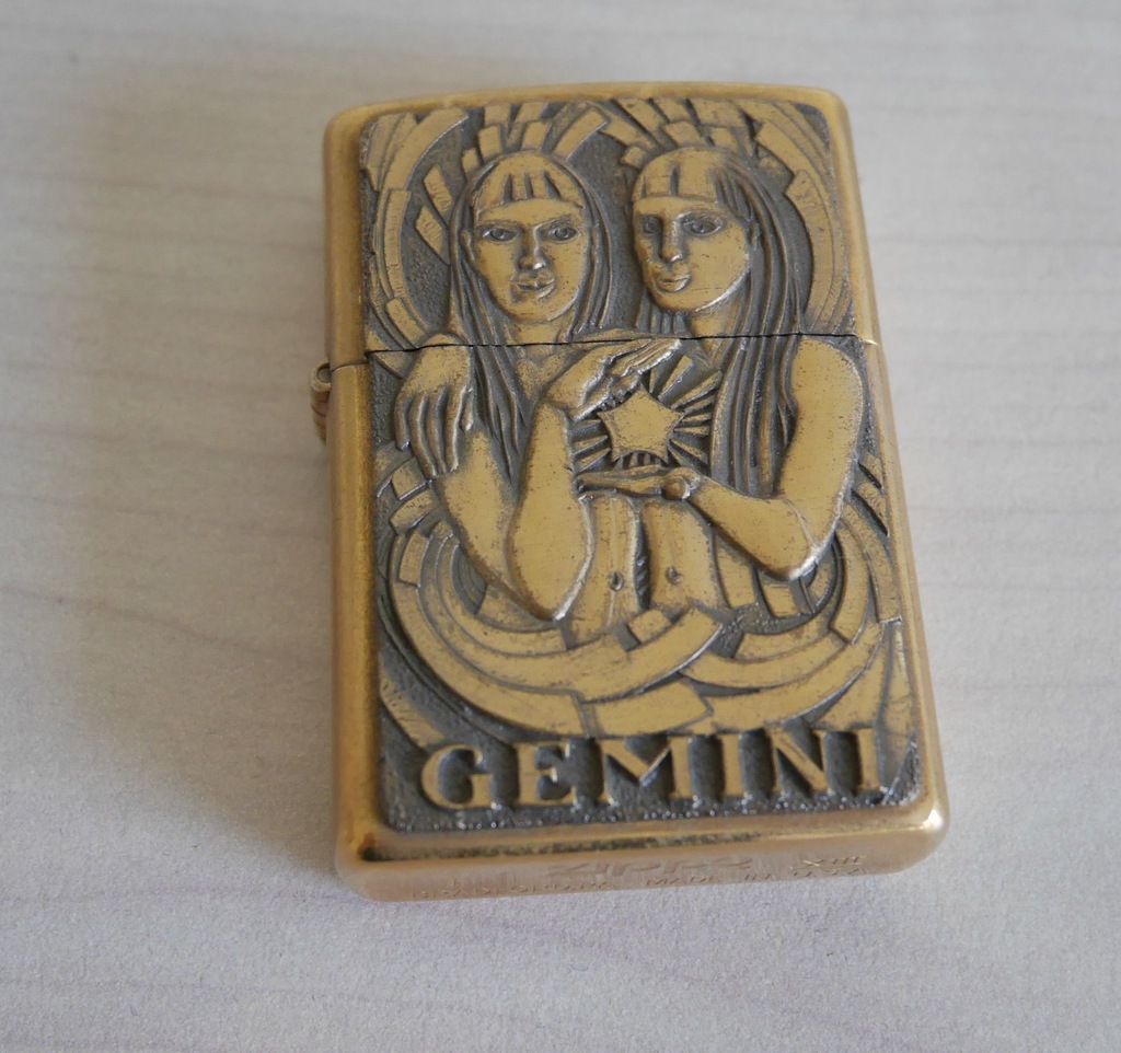 ZIPPO zapalniczka 254BBS B177 GEMINI świetna - 8575875195 - oficjalne archiwum Allegro