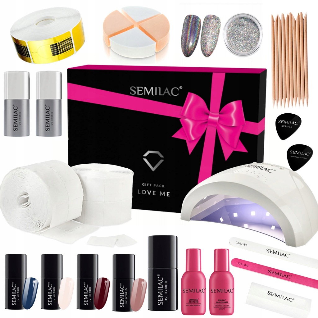 SEMILAC ZESTAW DO HYBRYD WYBÓR LAKIERÓW + GRATISY! - 9560931264 ...