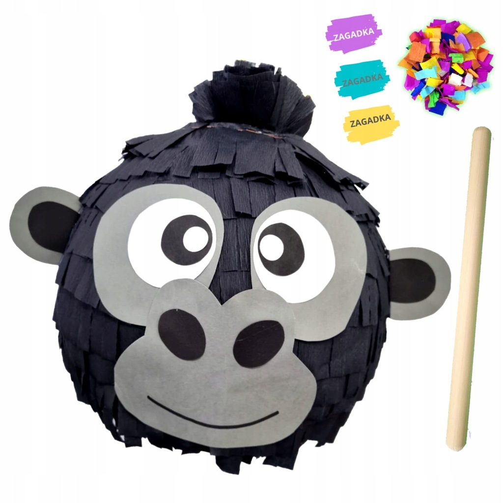 PINIATA GORYL DUŻA NA URODZINY MAŁPKA + GRATISY - 14072792603 ...