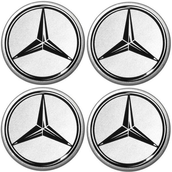 Naklejki na kołpaki emblemat Mercedes 60mm sre sil - 10438954047 - oficjalne archiwum Allegro