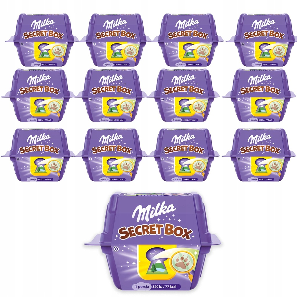 Milka Secret Box Czekolada mleczna 14,4 g x 12 szt - 12627286317 ...