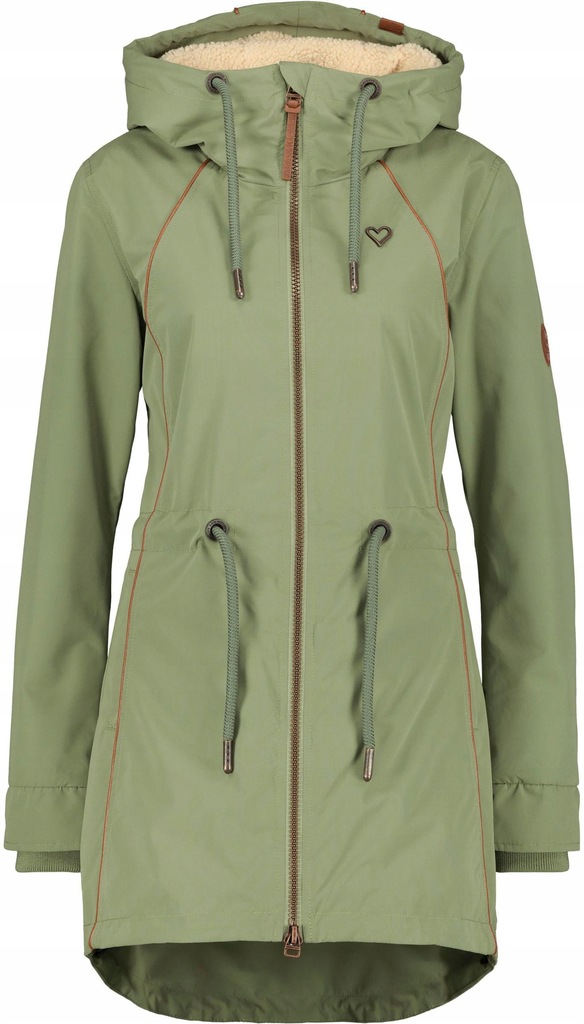 ALIFE AND KICKIN ZIELONA KURTKA PARKA Z KAPTUREM XXL - 15107751090 - oficjalne archiwum Allegro
