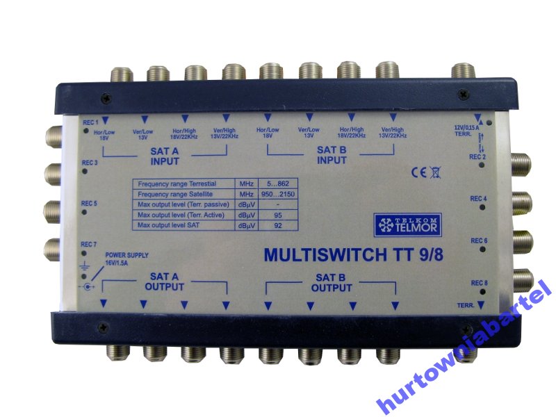 Multiswitch TT 9/8 kaskadowy Telkom Telmor - 6333661050 - oficjalne ...
