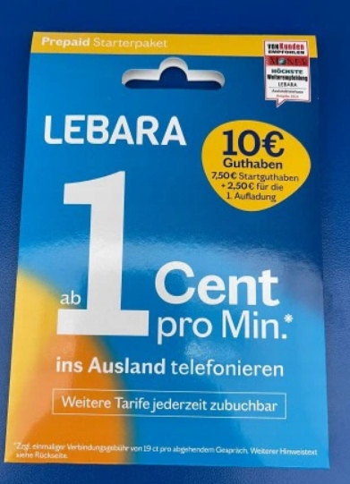 Karta startowa sim prepaid Lebara - 12696816791 - oficjalne archiwum ...