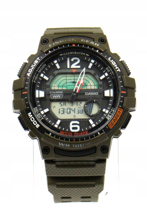 ZEGAREK CASIO WSC-1250H-3AVEF 10 BAR WĘDKARSKI - 11933627409 ...