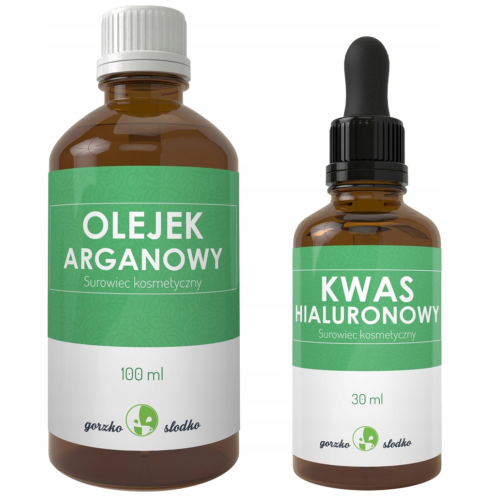 OLEJEK ARGANOWY+KWAS HIALURONOWY na zmarszczki - 6913474458 - oficjalne archiwum Allegro