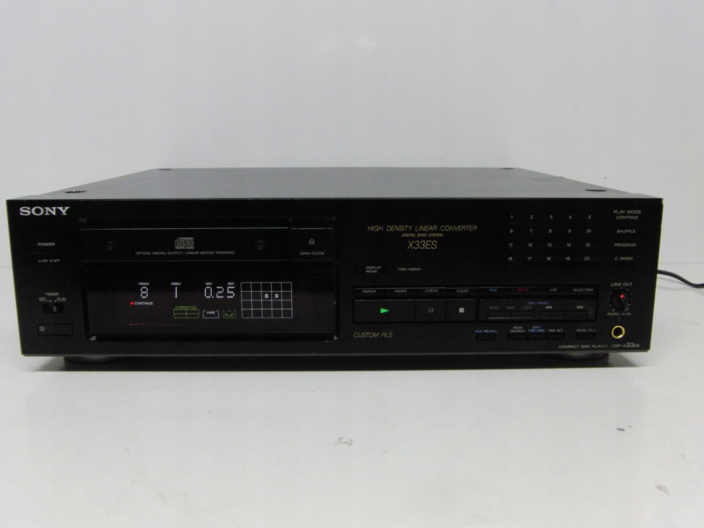 Купить Гарантия на проигрыватель компакт-дисков Sony CDP-X33ES: отзывы, фото и характеристики на ...