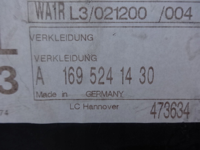 Mercedes osłona pod silnik a1695241430 w169 w245 - 8362465772 ...