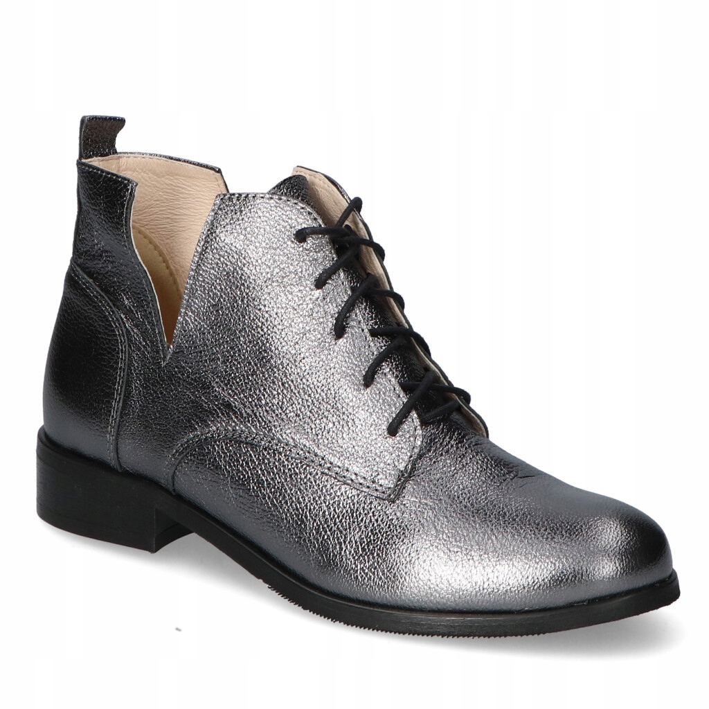Jesienne Botki Nieocieplane Alberto Violli Stalowe - 11385896135 ...