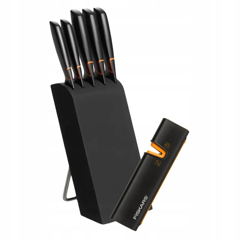 FISKARS EDGE Zestaw 5 noży w bloku + ostrzałka - 13608286925 ...