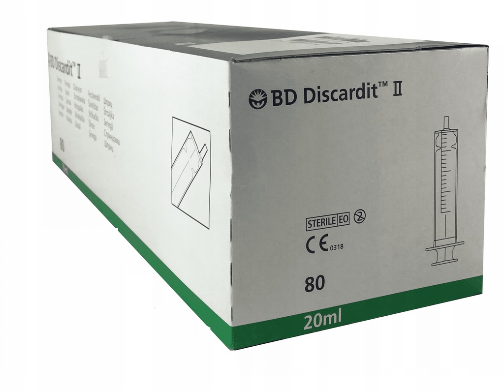 STRZYKAWKI 20 ml 80 sztuk BD Becton Dickinson - 10827823874 - oficjalne archiwum Allegro