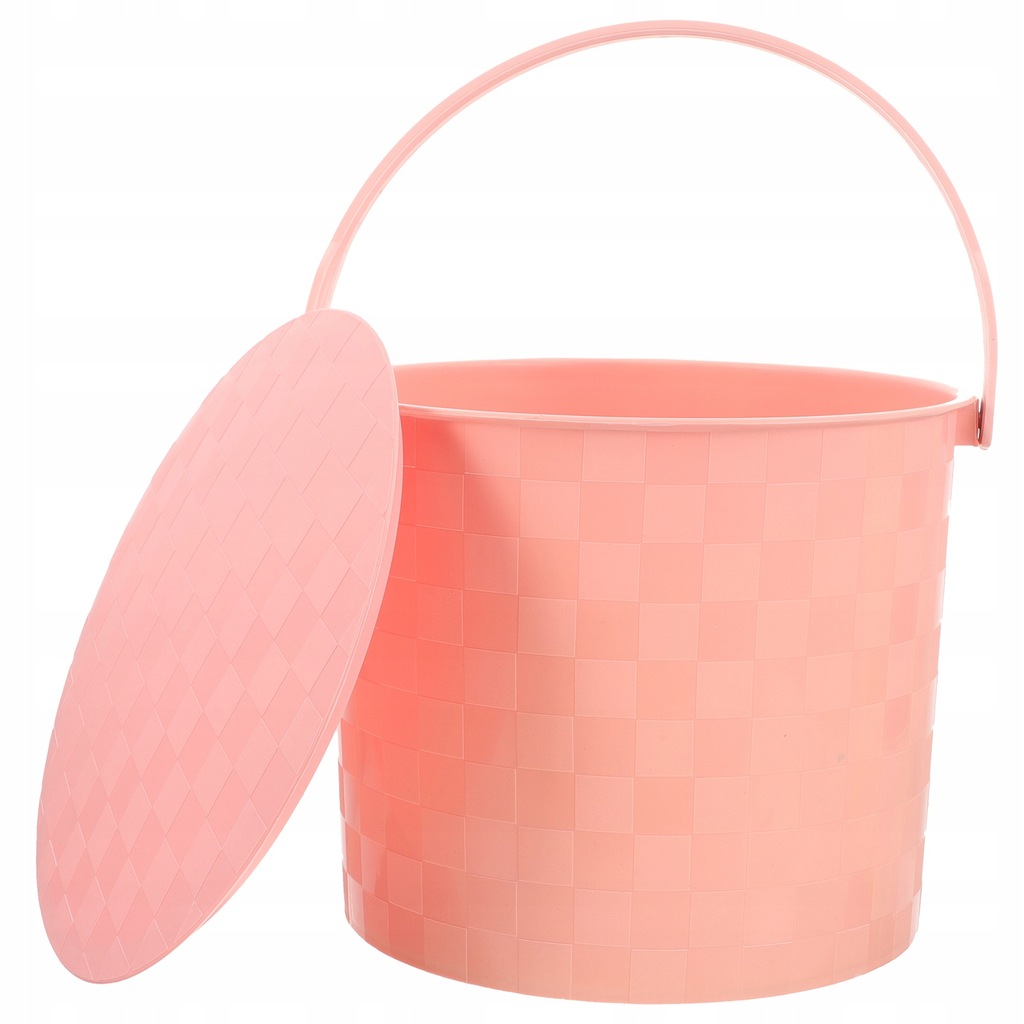 Laundry Bucket Plastic Storage Bins Lids Round - 14553080741 ...