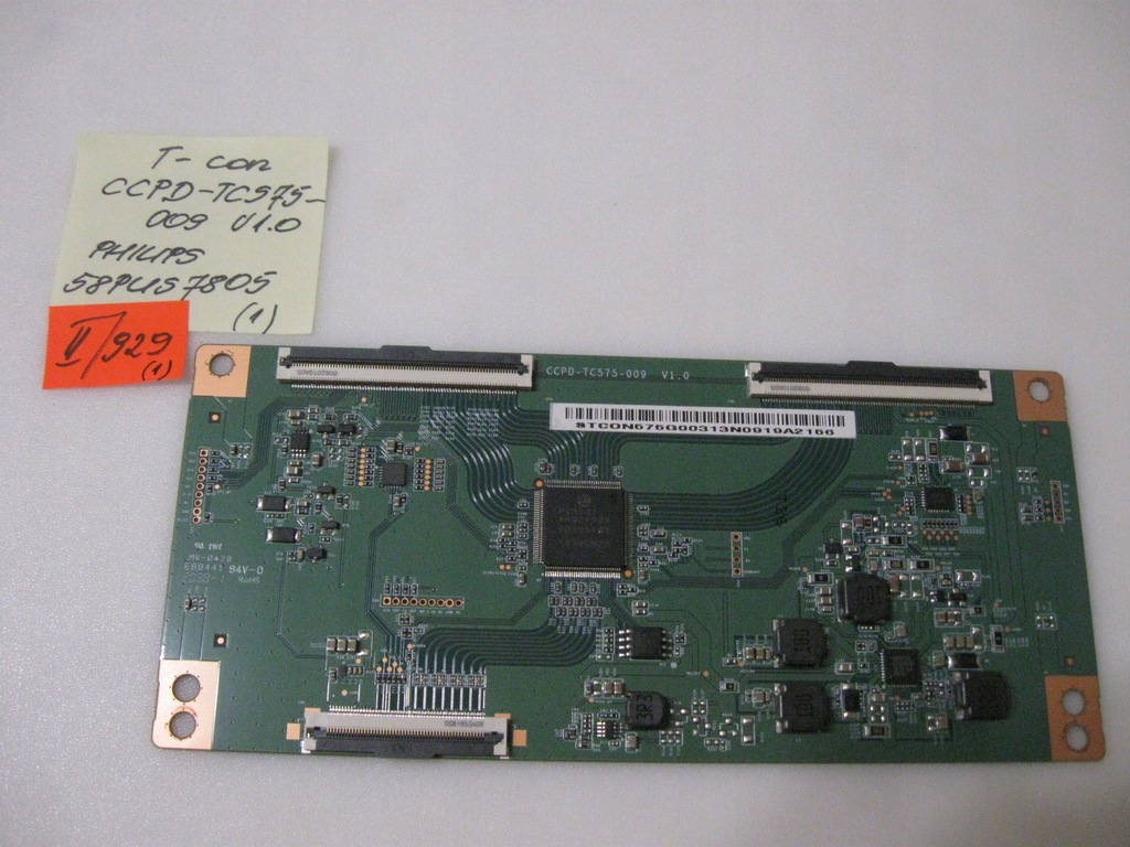 T-CON CCPD-TC575-009 V1.0 PHILIPS 58PUS7805 - 13515349527 - oficjalne archiwum Allegro