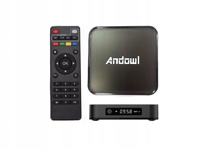 TV BOX ANDOWL 4K SMART BOX Wi-Fi ODTWARZACZ 3GB RAM ANDROID 7.1 ...
