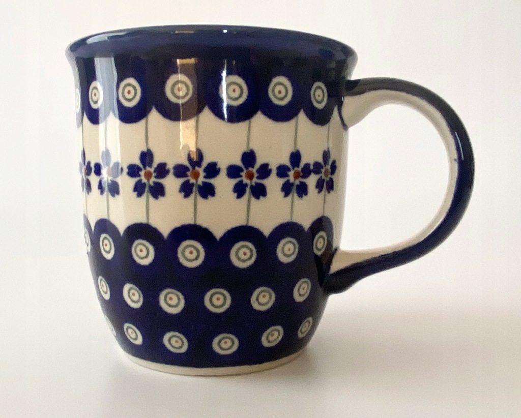 KUBEK, CERAMIKA BOLESŁAWIEC, DEK. A-166A - 12328330816 - oficjalne archiwum Allegro