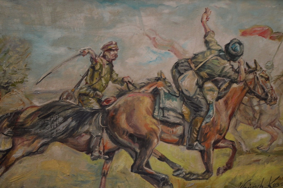 Wojciech Kossak -WALKA Z BOLSZEWIKAMI wielki obraz - 8166346444 ...