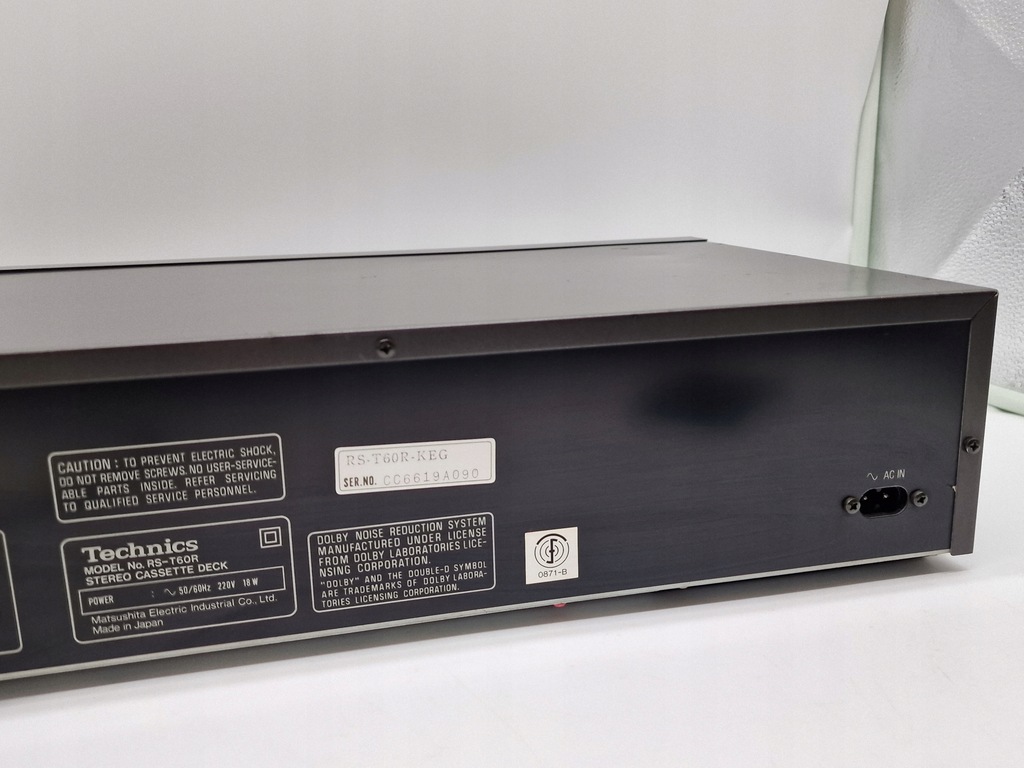 Technics RS-T60R Magnetofon dwukasetowy Sprawny !! - 12067805168 ...