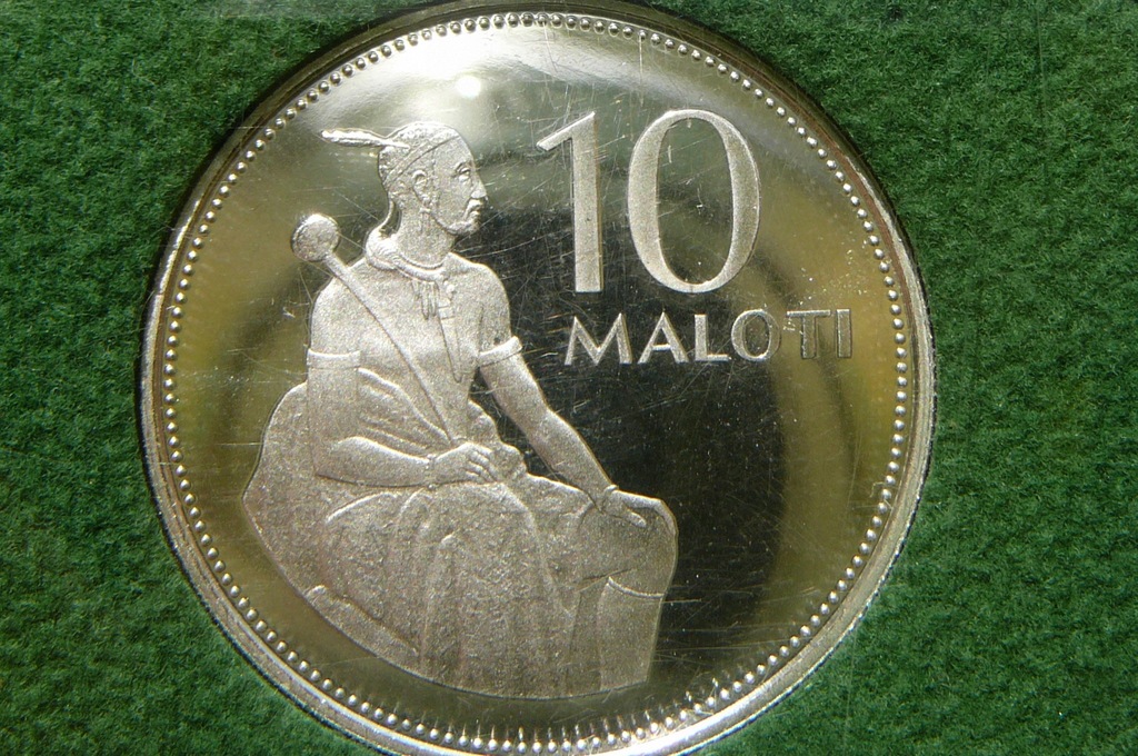 10 MALOTI LESOTHO 1980 POMNIK KRÓLA MOSHOESHOE I - 13909292737 ...