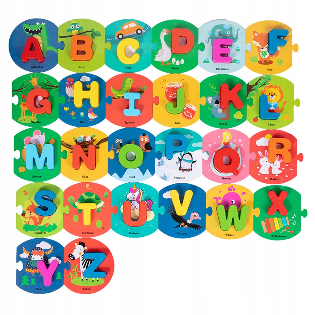 Letter Matching Puzzle Game English Alphabet Toy - 13485623319 ...