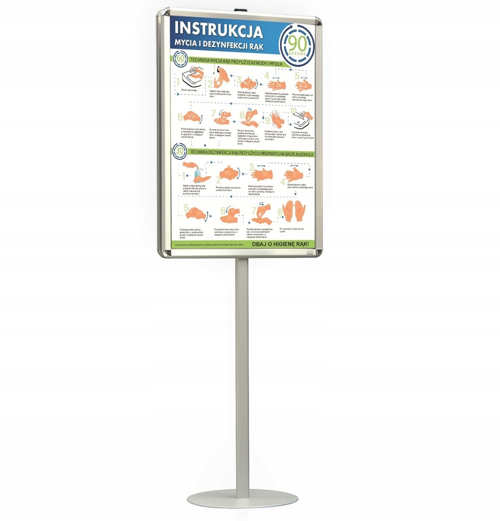 Stojak informacyjny reklamowy na ulotki menu opis plakat z ramką A2 ...