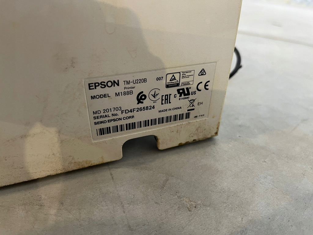 Drukarka etykiet Epson TM-U220B M188B - 12560486671 - oficjalne ...