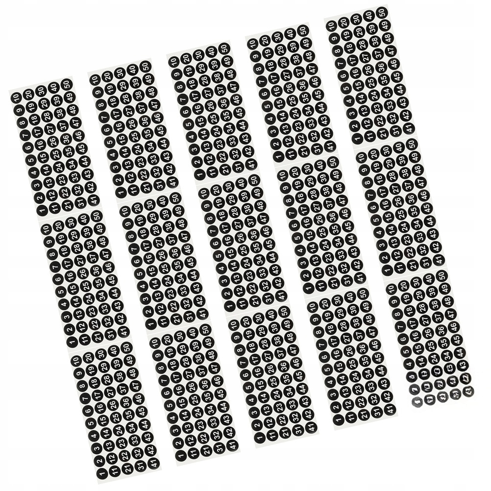 CLASSIFICATION STICKERS CUSTOM STICKERS NUMBER DECALS 15 SHEETS ...