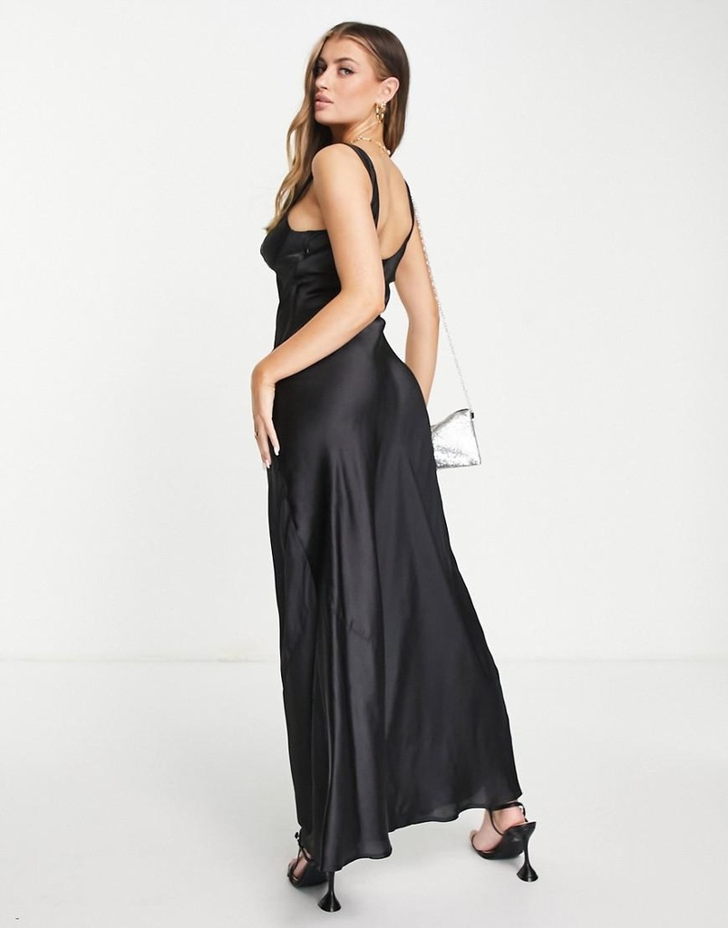 EL6010 Asos S ASOS SUKIENKA MAXI SATYNA - 13369218798 - oficjalne archiwum Allegro