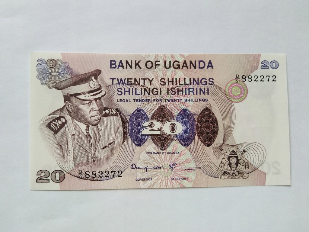 UGANDA 20 SHILLINGS 1973 P7c (8062) - 13694859901 - oficjalne archiwum ...