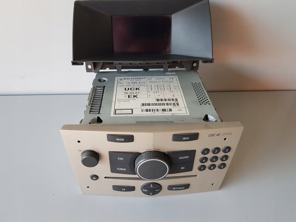 Radio CDC 40 Opera + GID opel astra h zafira b aux - 12354411819 ...