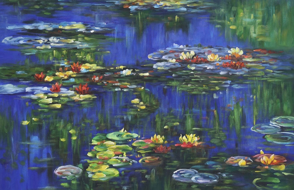 Lilie wodne II Claude Monet Obraz olejny namalowany na płótnie ...