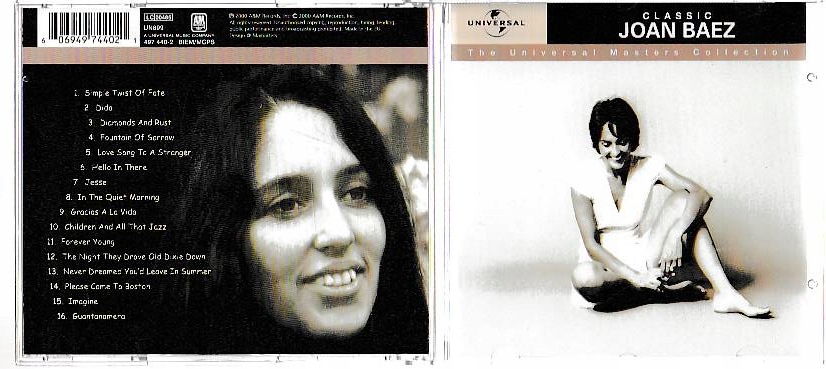 CD Joan Baez Classic Universal Master Collection _ - 13381366686 ...