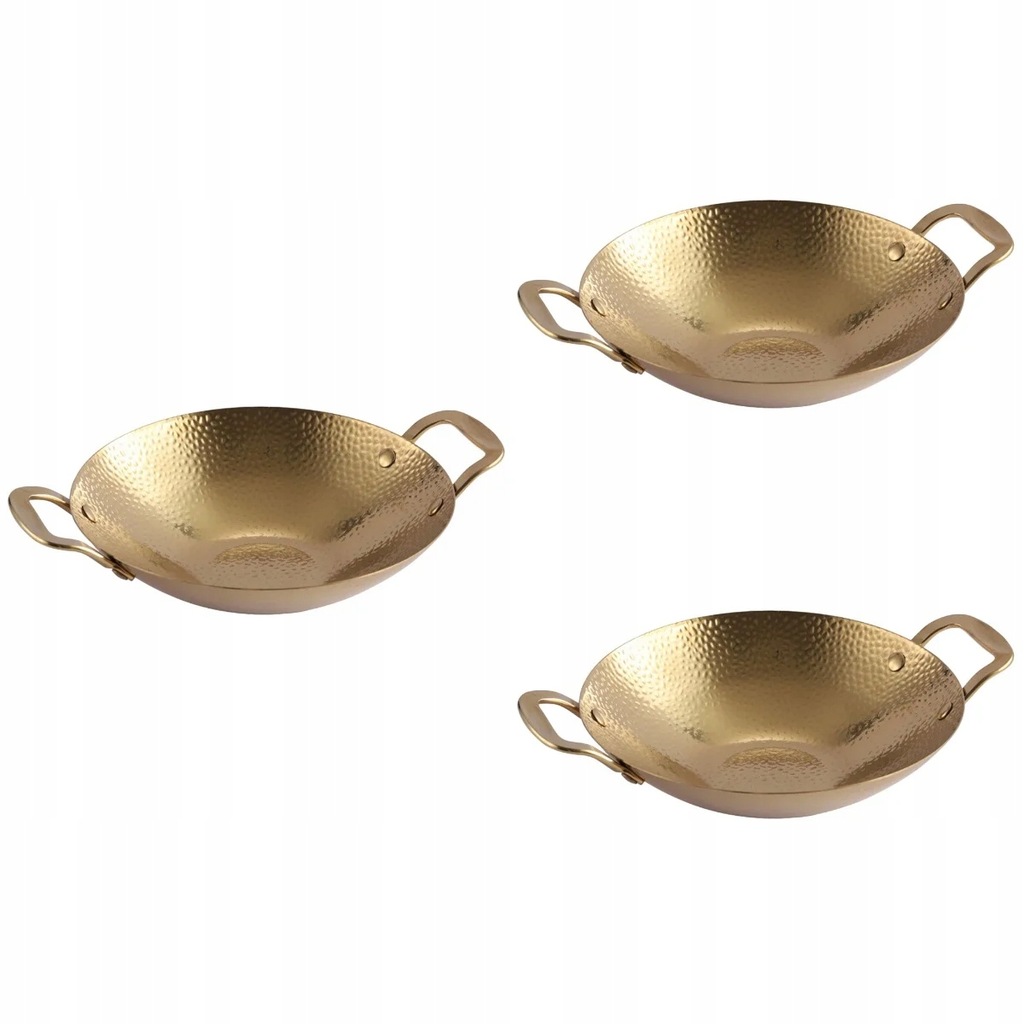 3x Wok Kitchen Stainless Steel Wok Cooking Pot - 13677587505 ...