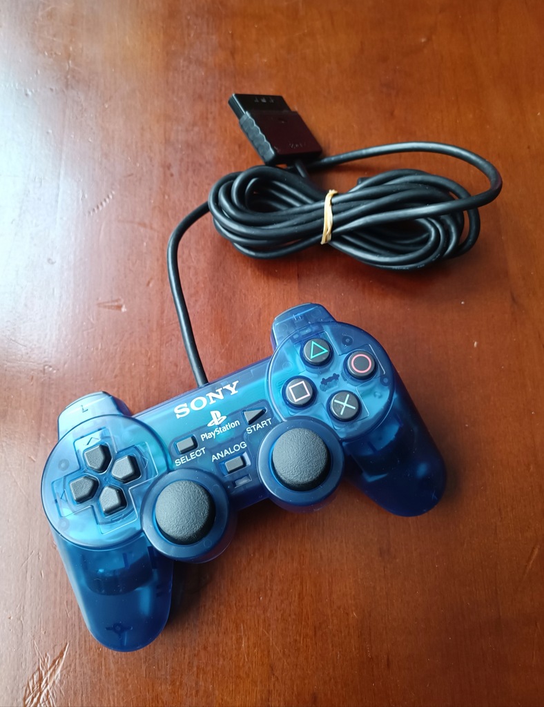 ORYGINALNY NIEBIESKI PAD PS2 OCEAN BLUE - 13167075507 - oficjalne ...