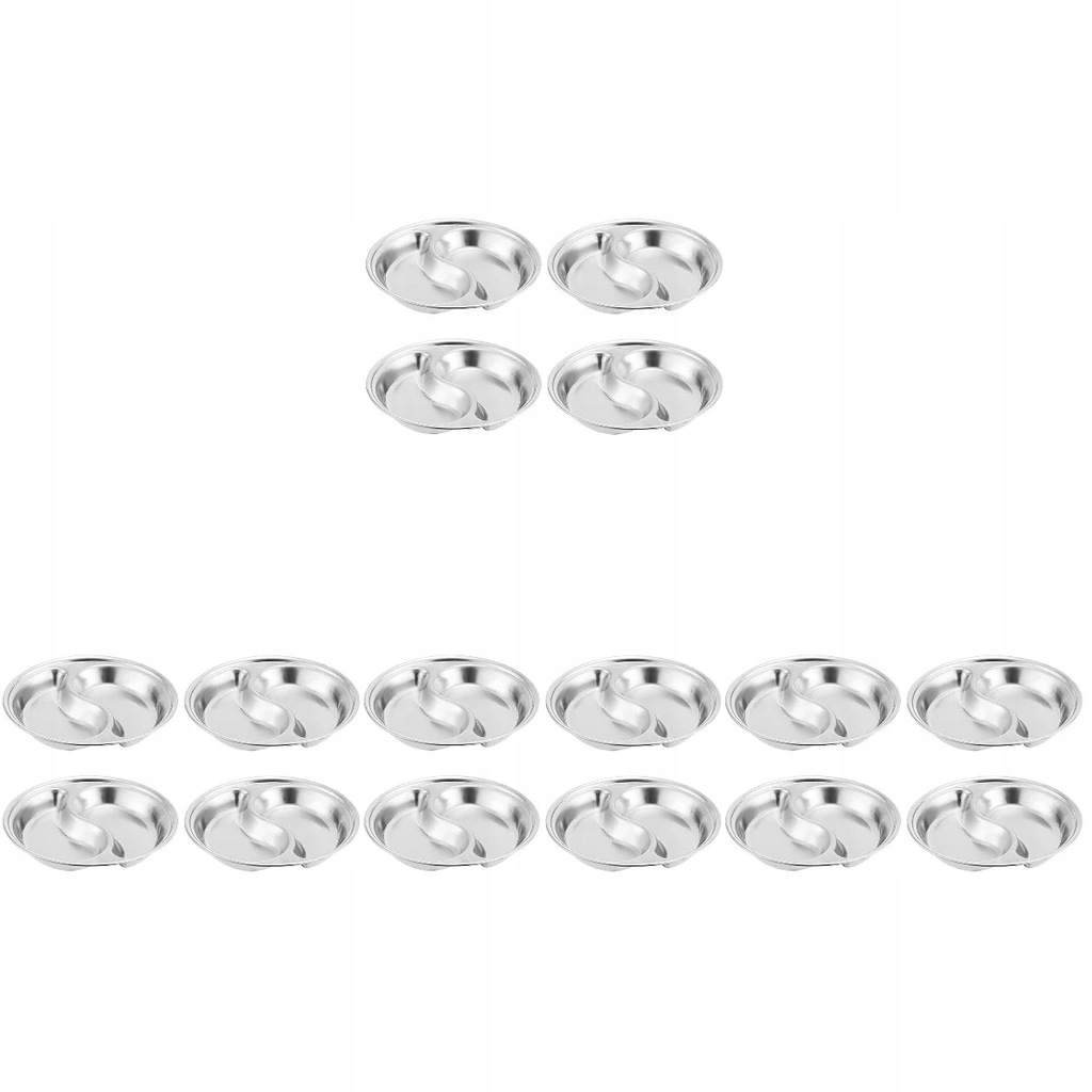 Stainless Steel Saucer Dish Soy Container 16 Pcs - 13802408404 ...