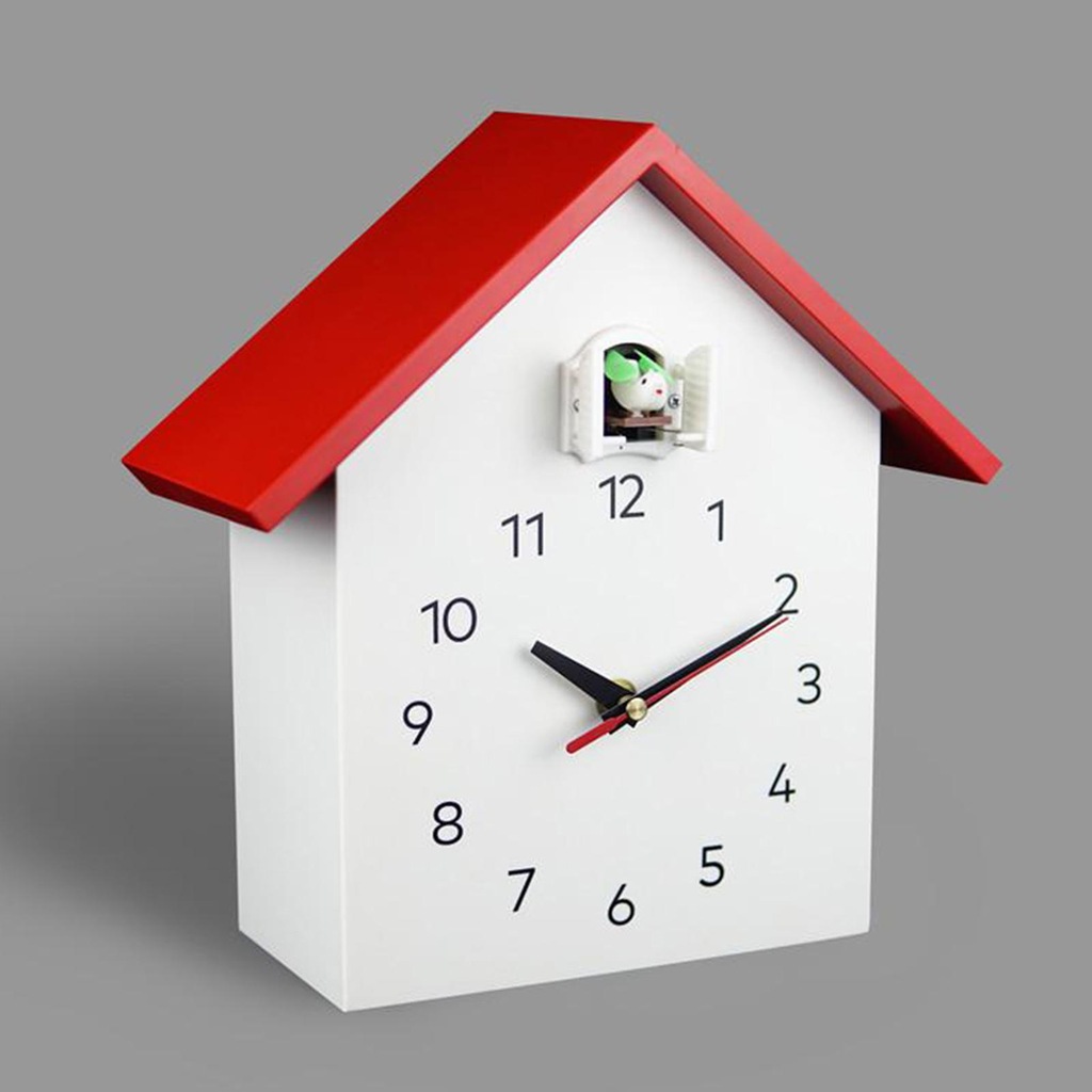 Modern Cuckoo Clock, Birdhouse Minimalist Modern Design Standing Clock ...
