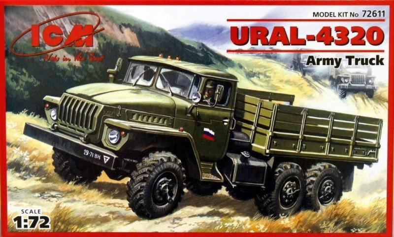 ICM 72611 URAL-4320 ROSYJSKA CIĘŻARÓWKA WOJSKOWA - 12166985822 ...