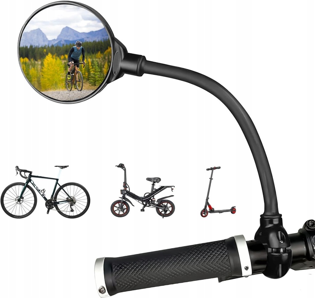 Lusterko do roweru hulajnogi regulowane wypukłe Arkham długie 35 cm ...